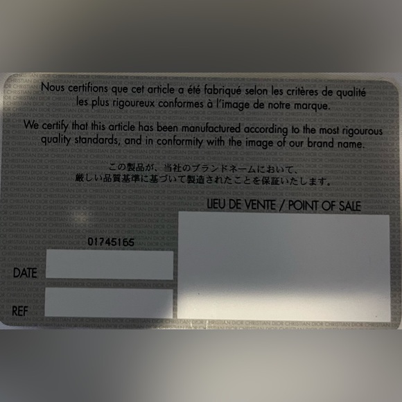 Dior | Bags | Authentic Dior Handbag With Authentication Card | Poshmark